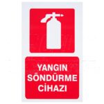 Yangın İşareti ve İkaz Levhaları - Çelik Yangın Söndürme